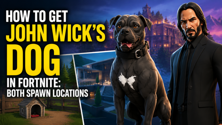 How to Get John Wick's Dog in Fortnite: Both Spawn Locations (Chapter 7 ...